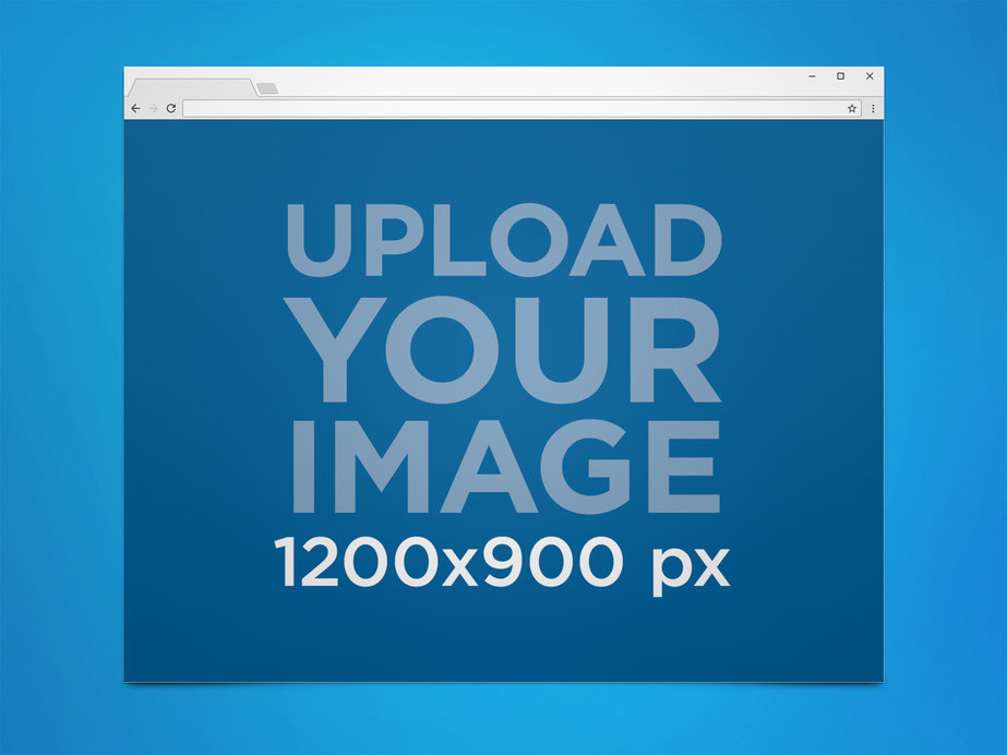 Placeit - Google Chrome Browser Mockup in a Windows Desktop