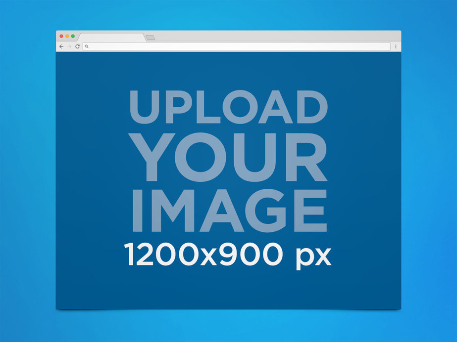 Placeit - Google Chrome Browser Mockup in a Mac Desktop