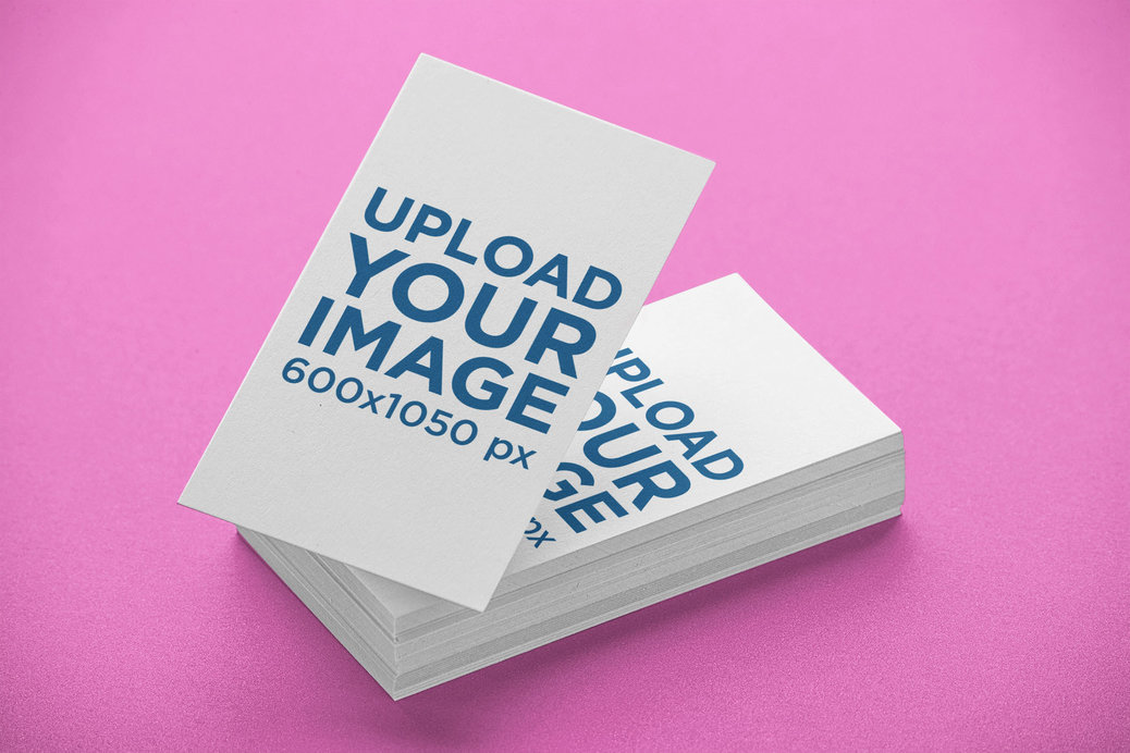 Placeit - Business Card Template of Stacked Cards