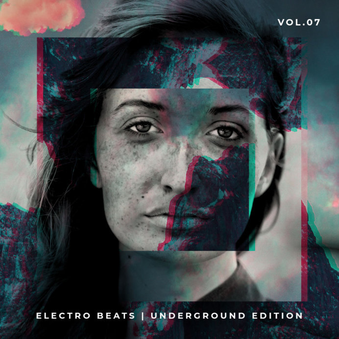 Placeit - Electro Beats Album Cover Design Template