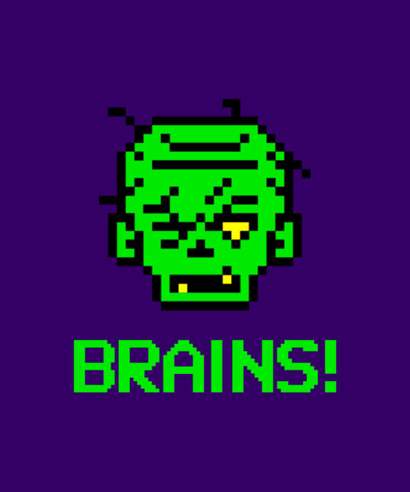 Placeit - Zombie T-Shirt Design Template with Pixel Icons
