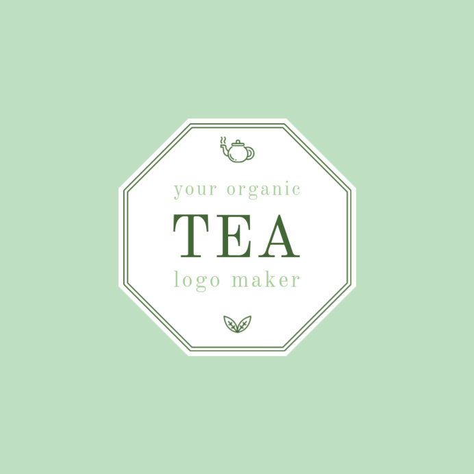Placeit - Pretty Tea Shop Logo Template