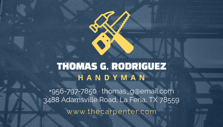 Placeit - Handyman Business Card Template