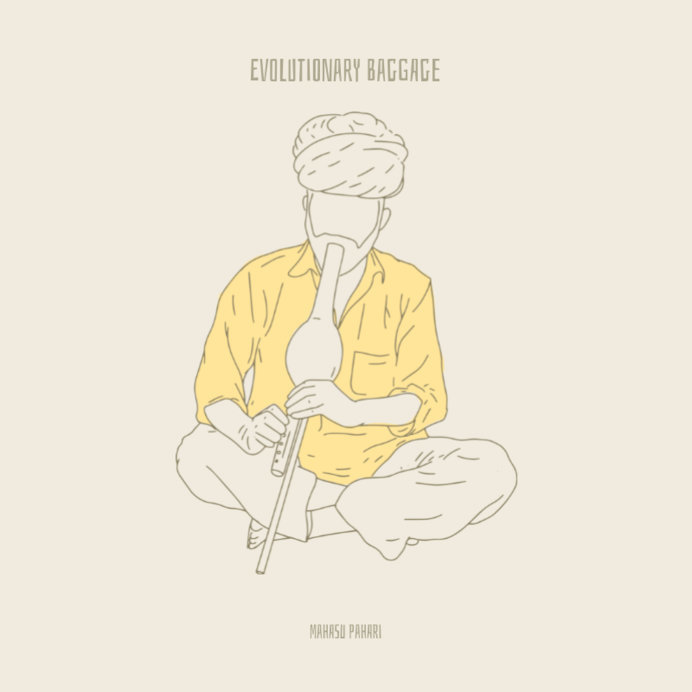 Placeit - Folk Music Album Cover Template with a Flutist Illustration