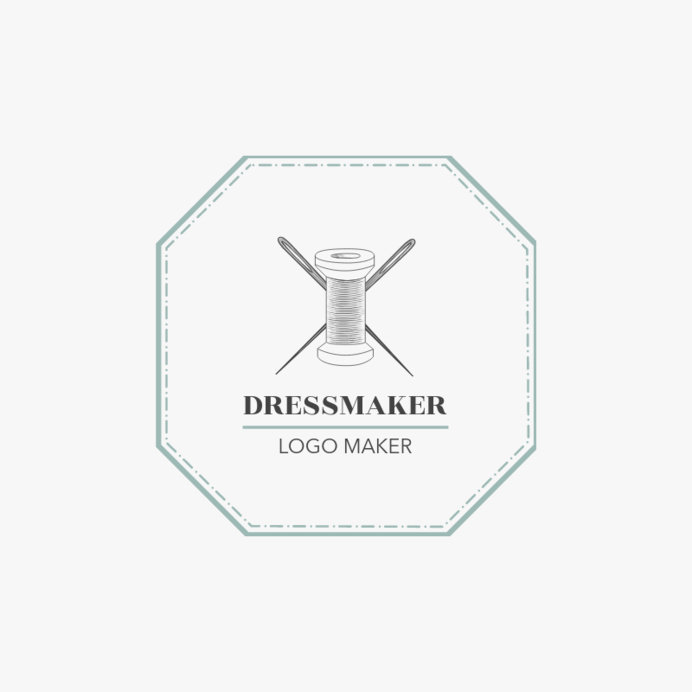 Placeit - Minimalist Dressmaker Logo Template