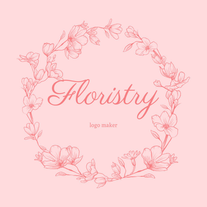 Placeit - Florist Logo Creator with Flower Frame