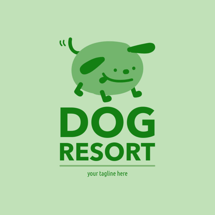 Placeit - Dog Resort Logo Template