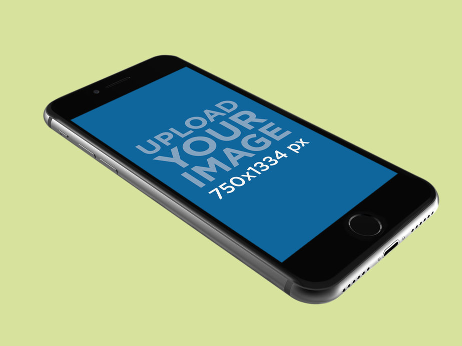 Placeit - iPhone 8 Render Mockup Over a Customizable Background