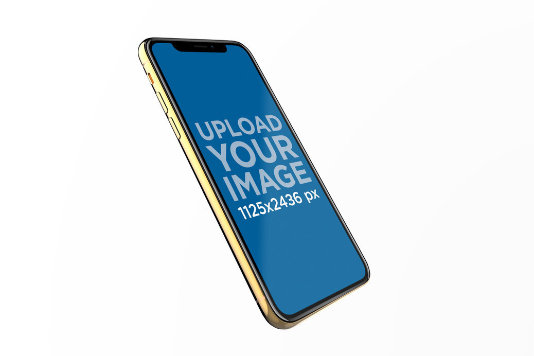 Placeit - iPhone 11 Pro Render Mockup Slightly Leaning Backwards