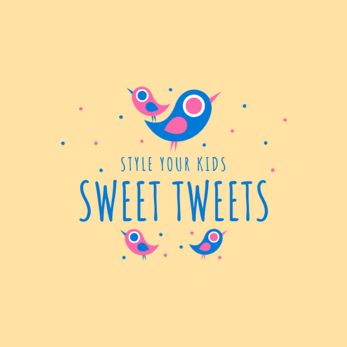 Placeit - Childrens' Clothing Brand Logo Template with Cute Graphics