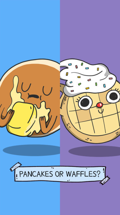 Placeit - This or That Food Poll Insta Story Maker