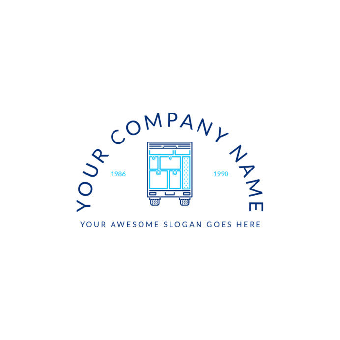 Placeit - Logo Design Template for International Moving Companies