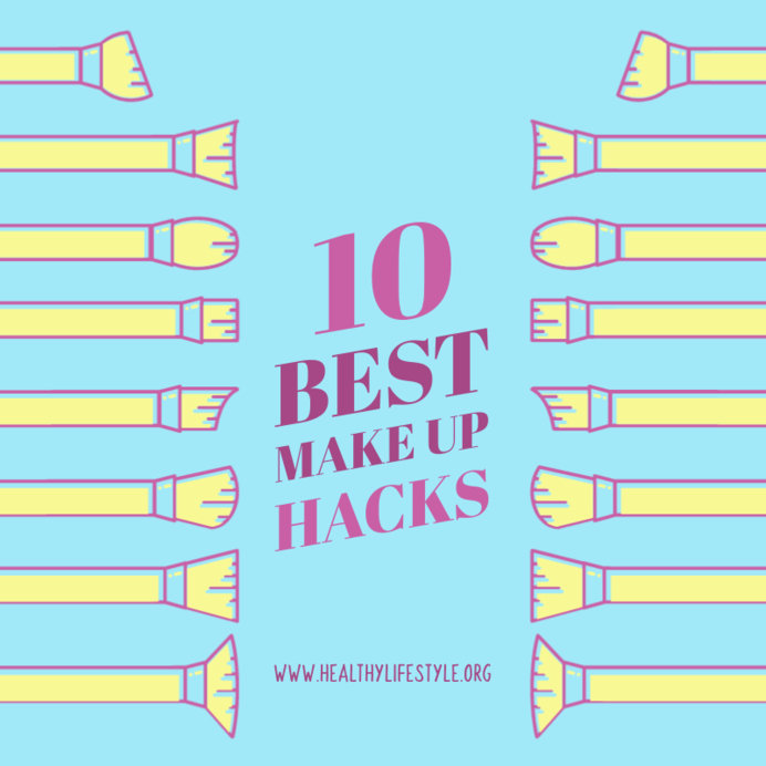 Placeit - Social Media Post Template with Makeup Graphics