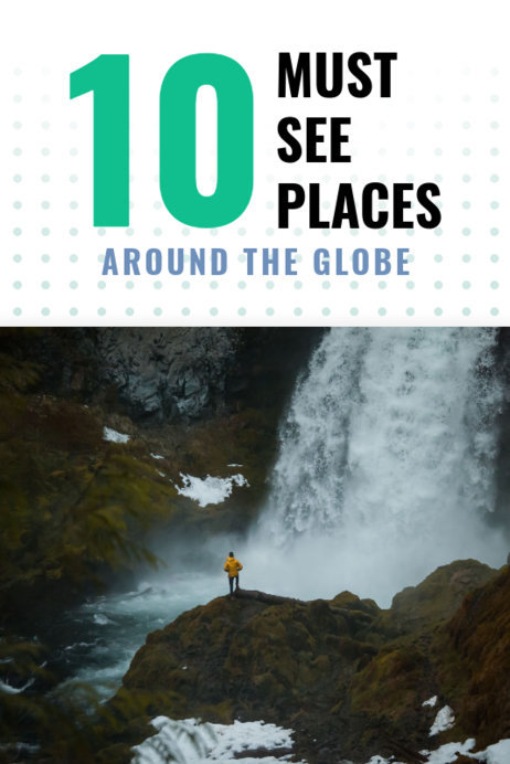 Placeit - Traveler Pinterest Template