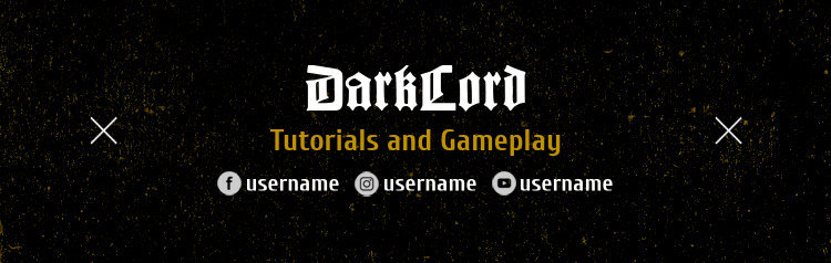 Placeit - Gothic Style Twitch Banner Template