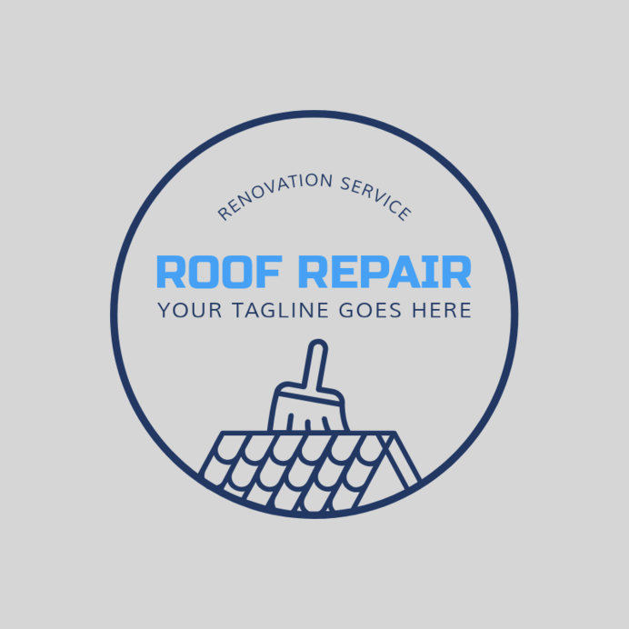 Placeit - Logo Maker for a Roof Repair Service