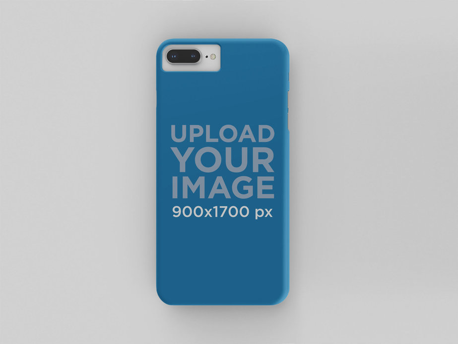 Placeit - Mockup of a Phone Case over a Solid Surface