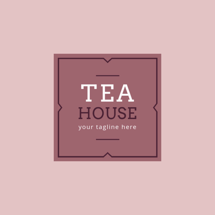 Placeit - Tea House Logo Design Template
