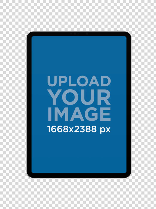 Placeit - iPad Pro Mockup in Portrait Position