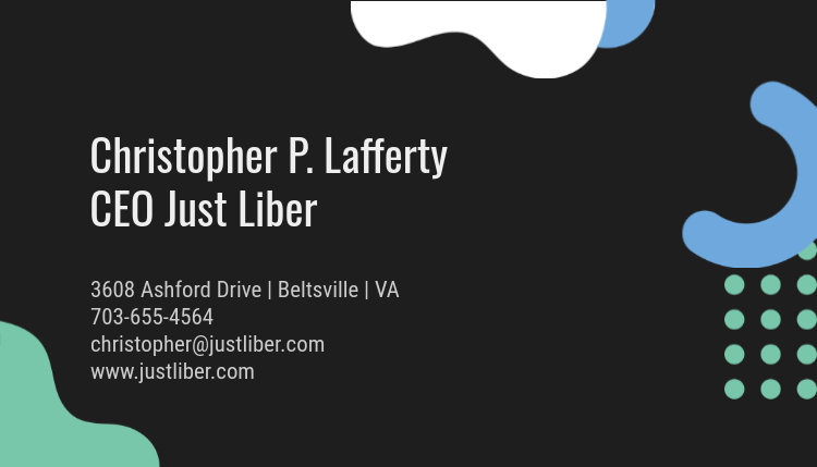 Placeit - CEO Business Card Template with Vibrant Colors