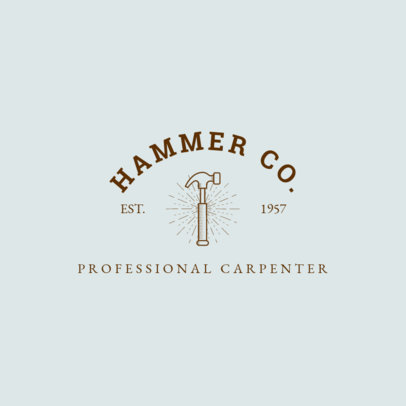 Carpentry Logo Maker | Online Logo Maker | Placeit
