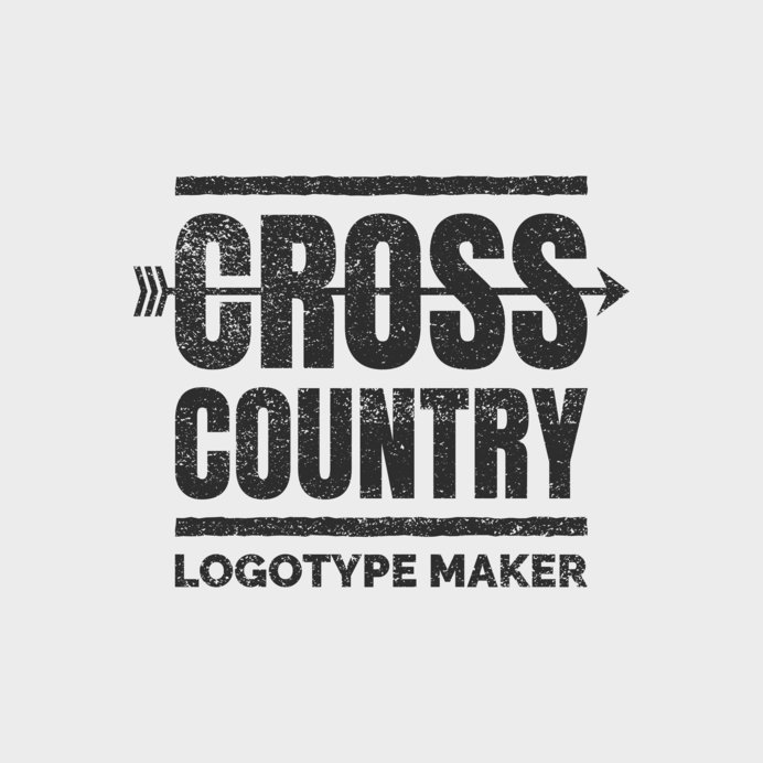 Placeit - Cross Country Logo Design Template