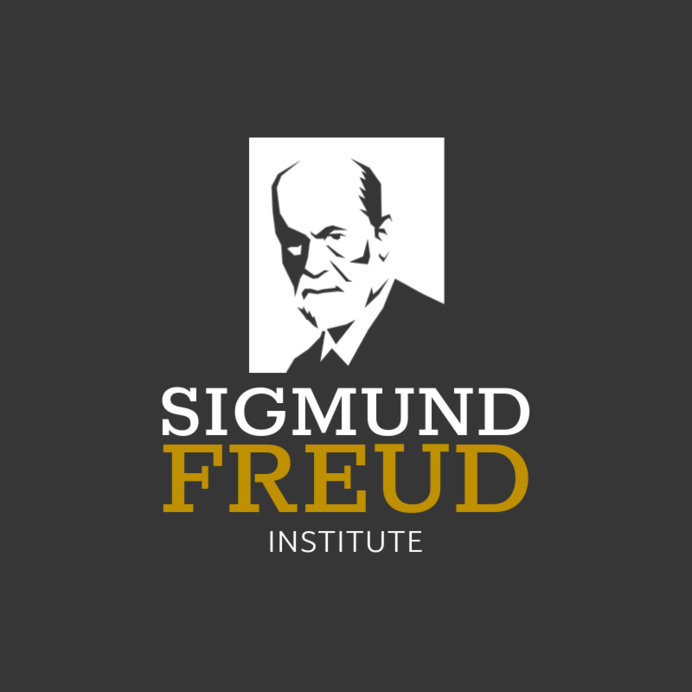Placeit - Therapist Logo Maker with a Freud Illustration