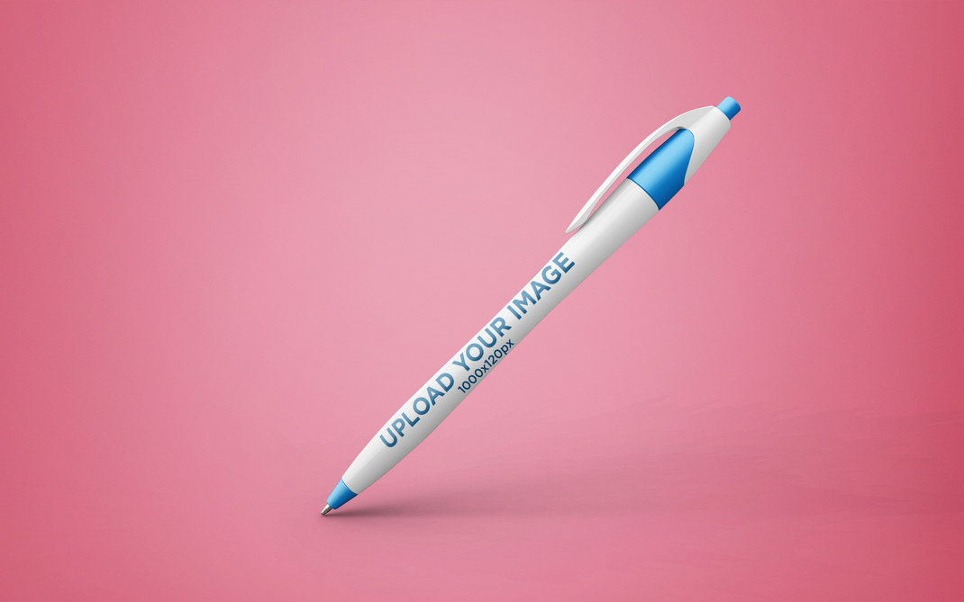 Placeit - Pen Mockup Standing Diagonal to Background