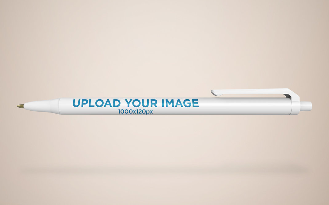 Placeit - Pen Mockup on a Flat Surface