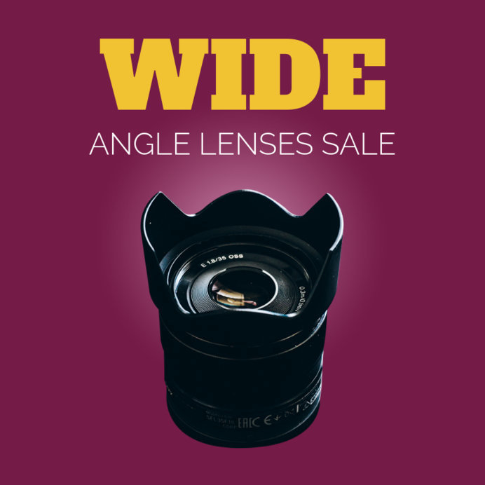 Placeit - Camera Lense Sale Ad Banner Template