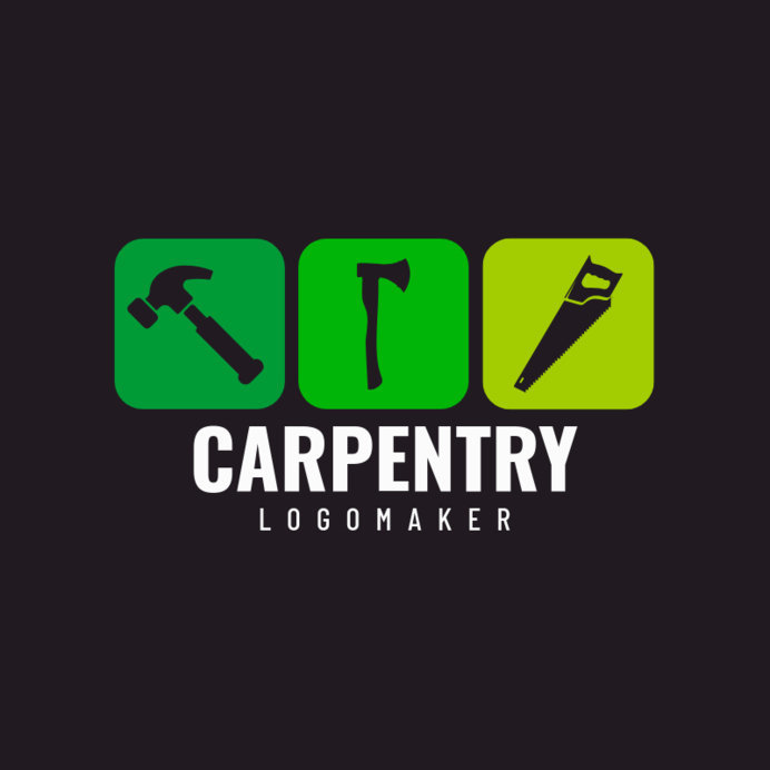 Placeit - Carpentry Logo Maker with Square Graphics