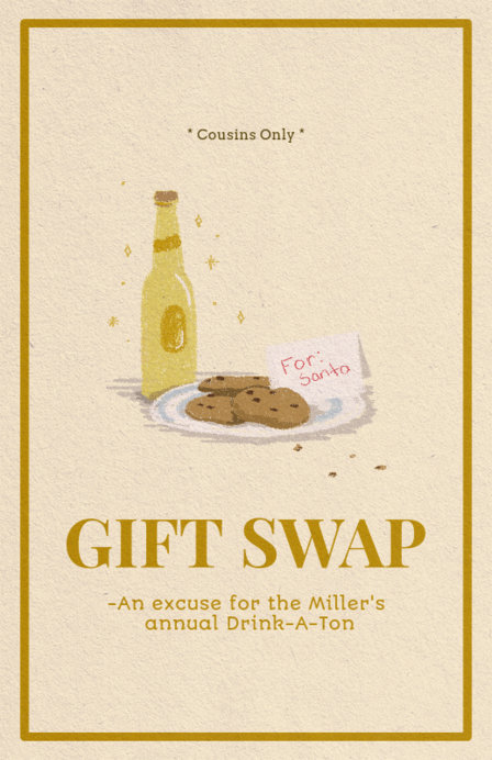 Placeit - Christmas Flyer Maker for a Family Gift Exchange