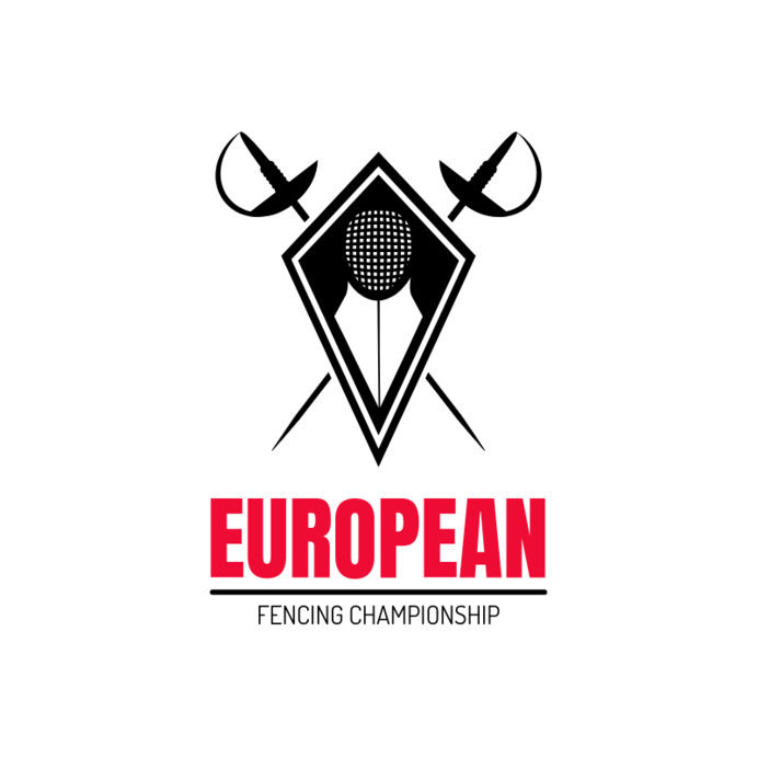 Placeit - Fencing Logo Creator for a Fencing Championship