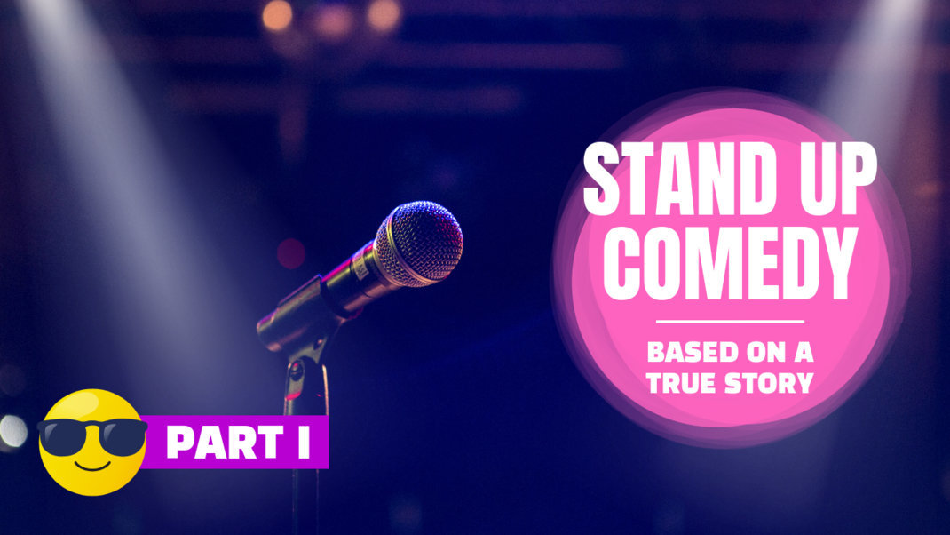 Placeit - YouTube Thumbnail Template for a Stand Up Comedy Vlog