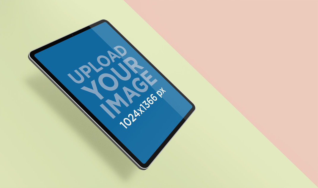Placeit - Render Mockup of an iPad Pro Floating