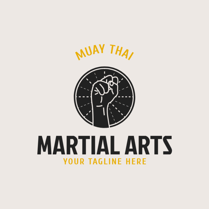 Placeit - MMA Logo Maker with Fist Graphics