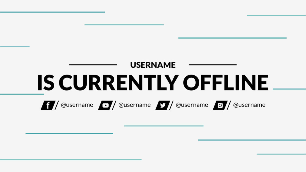 Placeit - Twitch Offline Banner Maker for a Simple Twitch Offline Screen