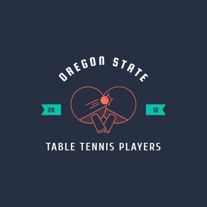 Placeit - Table Tennis Logo Design Template with Two Ping-Pong Rackets ...