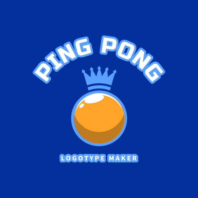 Placeit - Ping-Pong Logo Maker with Golden Ball