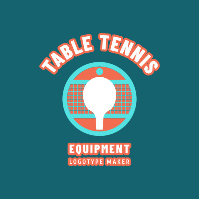 Placeit - Table Tennis Logo Maker for a Table Tennis Equipment Company