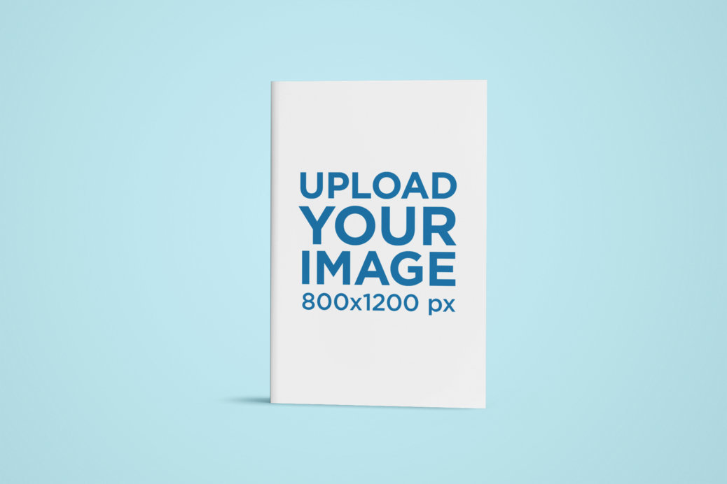 Placeit - Mockup of a Book Centered in a Solid Background