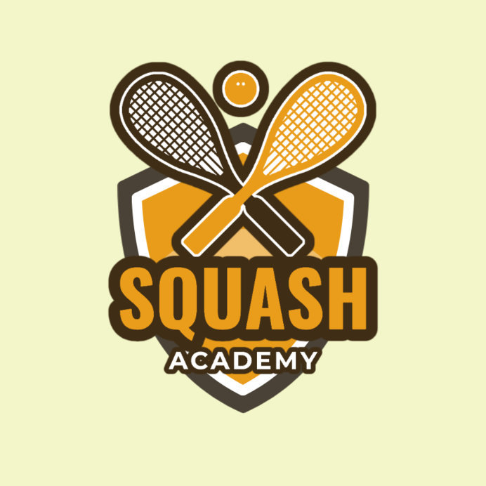 Placeit - Squash Logo Design Template for a Squash Academy