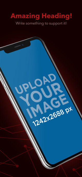 Placeit - App Store Screenshot Mockup Featuring an iPhone 11