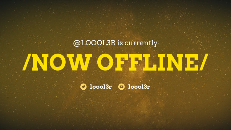 Placeit - Offline Twitch Account Banner Maker with a Minimalistic Design