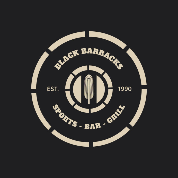 Placeit - Bar Logo Maker with a Circular Badge