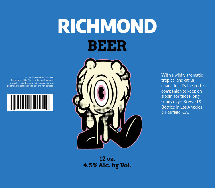 Placeit - Beer Label Design Template with Funky Graphic