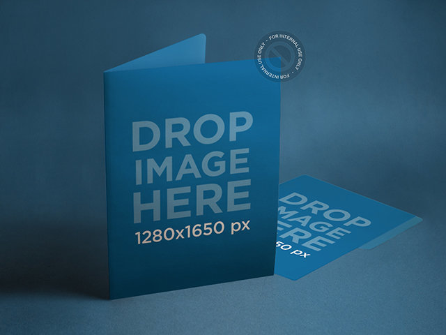 Placeit - Branding Mockup Featuring a Set of Folders