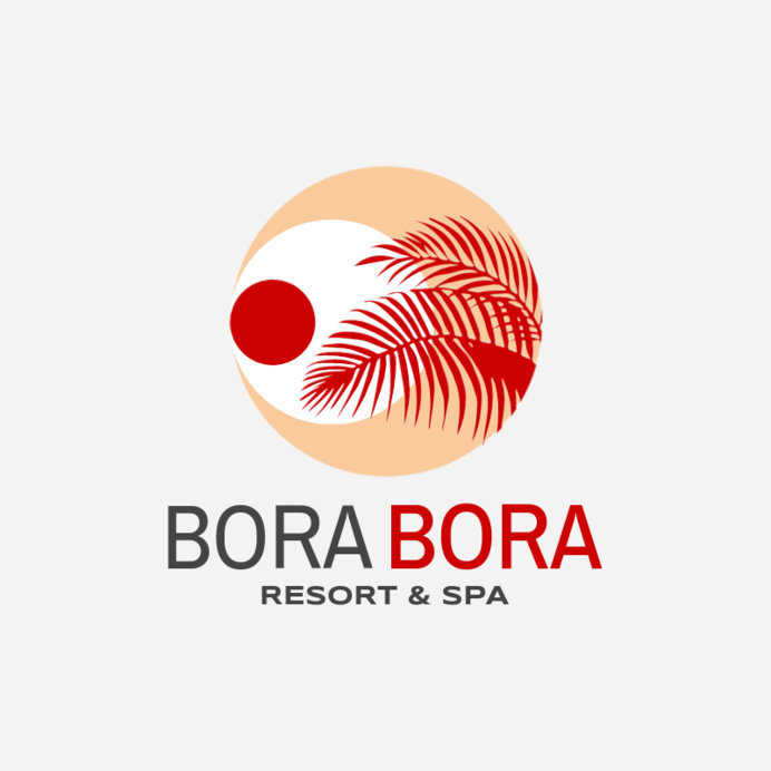 Placeit - Resort & Spa Logo Maker Featuring Beach Clipart