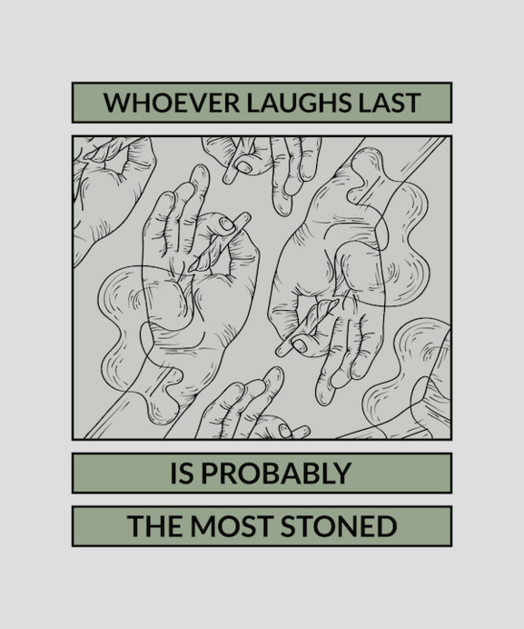 Placeit - Weed T-Shirt Design Template with Marijuana Theme