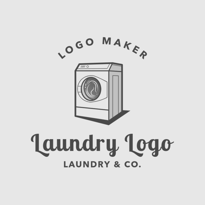 Placeit - Laundry Logo Maker for a Laundry Service Company
